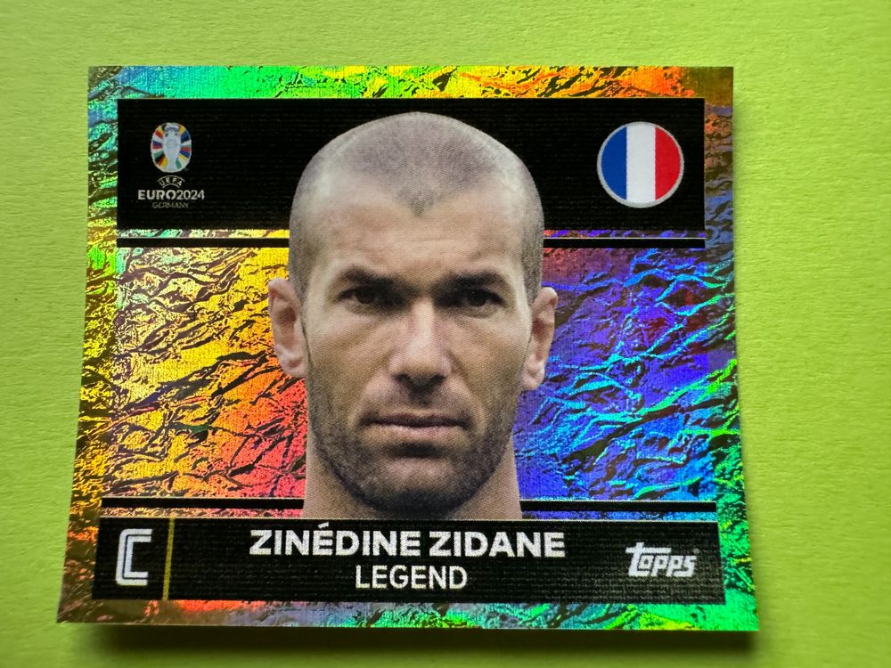 TOPPS EM 2024 / FRA 2 - ZINEDINE ZIDANE - GOLD! (Gebraucht) in ...