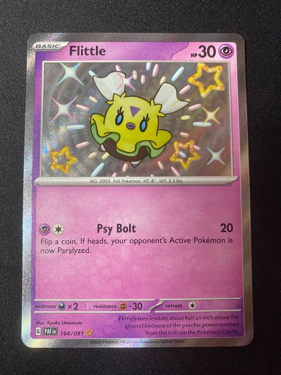 Shiny Flittle 164 - Flattutu - Paldean Fates - EN (Neu (gemäss ...