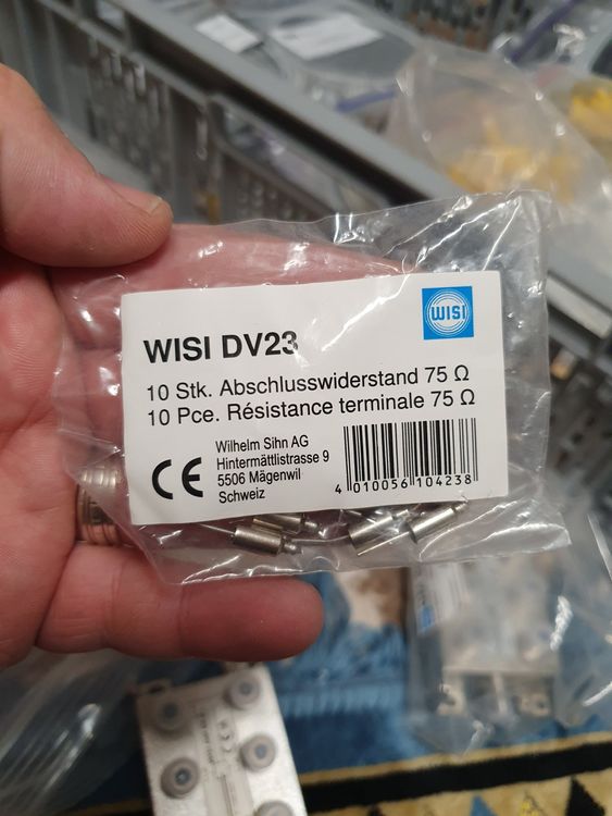WISI DV23 - ABSCHLUSSWIDERSTAND 75 OHM (SILBER) (Neu und ...