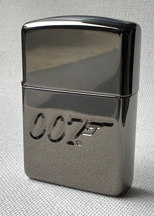 Collectable 2020 James Bond "007" ARMOR Black Ice Zippo MIB (Neu ...