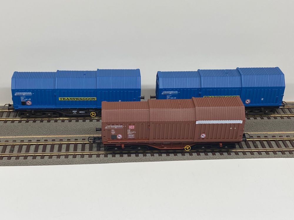 3 x Roco (H0 GS) DB Teleskophaubenwagen Shimmns | Kaufen auf Ricardo