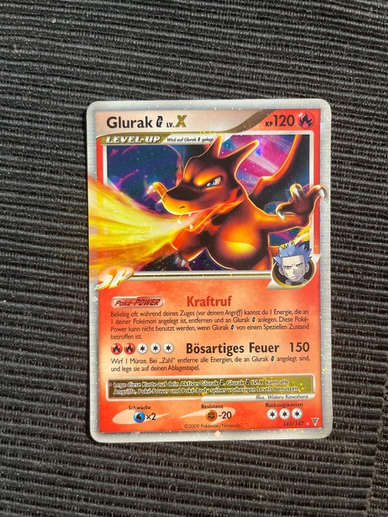 Pokemon Glurak LV X Shiny Ultimative Sieger (Gebraucht) in Wabern für ...