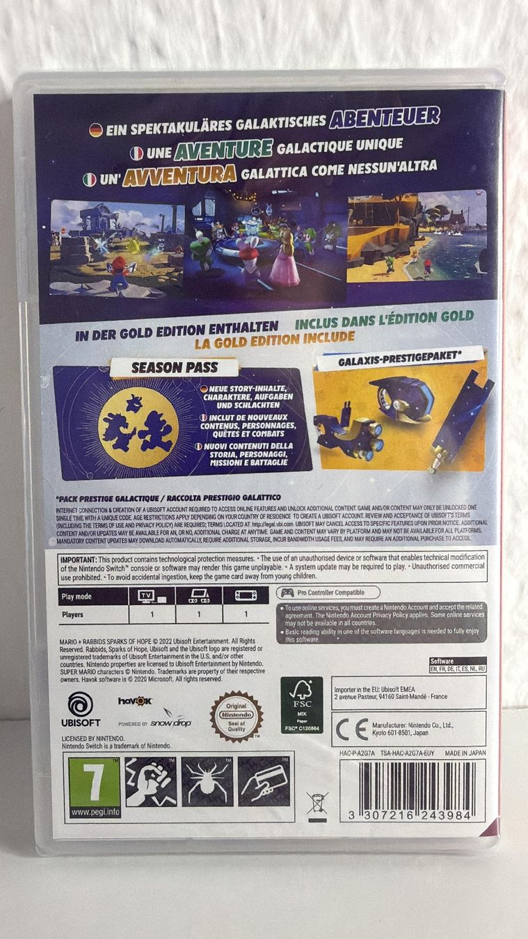 Mario + Rabbids Sparks of Hope Gold Edition, Switch Game (Neu und ...