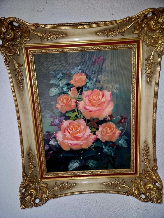 Schönes Ölgemälde Rosen - signiert . (Gebraucht) in Willisau für CHF 41 – mit Lieferung auf ...
