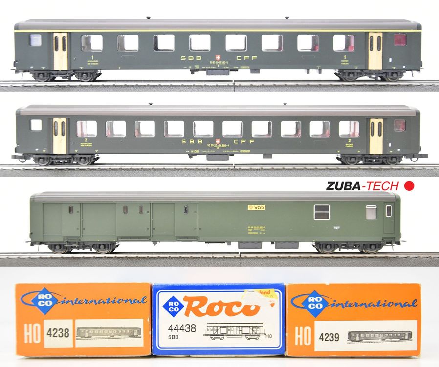 Roco 3x Personenwagen der SBB, H0 GS mit OVP (Gebraucht) in St. Gallen für CHF 39 – mit ...