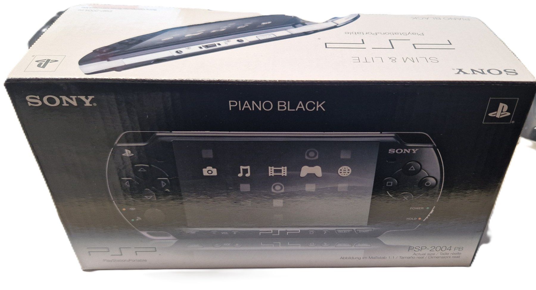 Sony PSP 2004 Slim & Lite -Ladekabel, Akku, PIANO BLACK, NEU (Neu ...