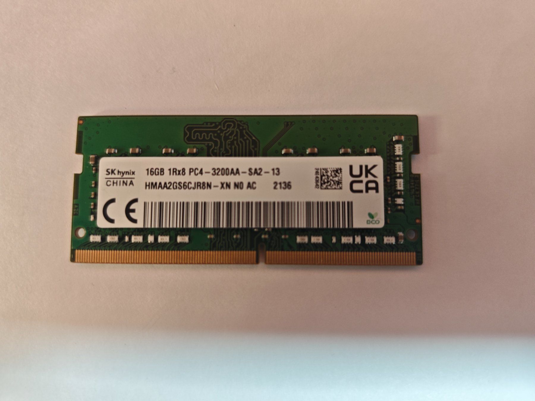 SK Hynix 16GB DDR4 RAM PC4-3200AA Laptop SO-DIMM, Top! (Gebraucht) in ...
