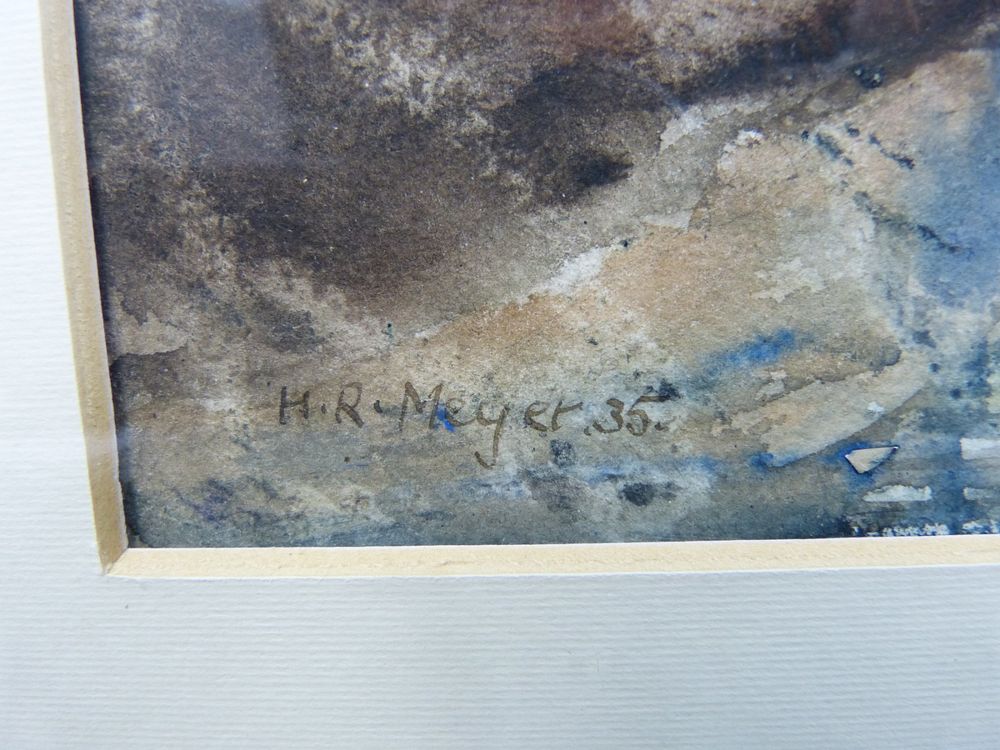Hans-Rudolf Meyer Aquarell Landschaft * Gerahmt | Kaufen auf Ricardo