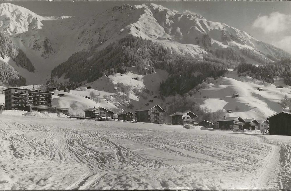 Klosters GR Hotel Pardenn 1951 im Winter sehr gut erhalten (Neu (gemäss ...