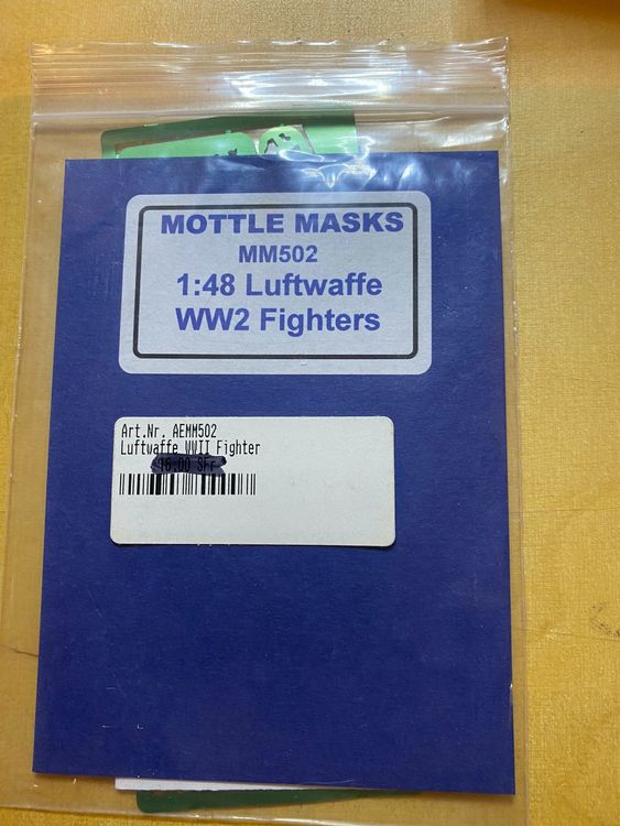 1/48 LUFTWAFFE WWII FIGHTERS MOTTLE MASK | Kaufen auf Ricardo