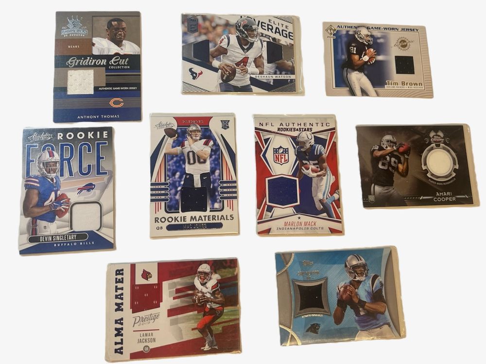 🔥🏈NFL Patch lot (9 cards!) including Rookie cards (Neu (gemäss ...
