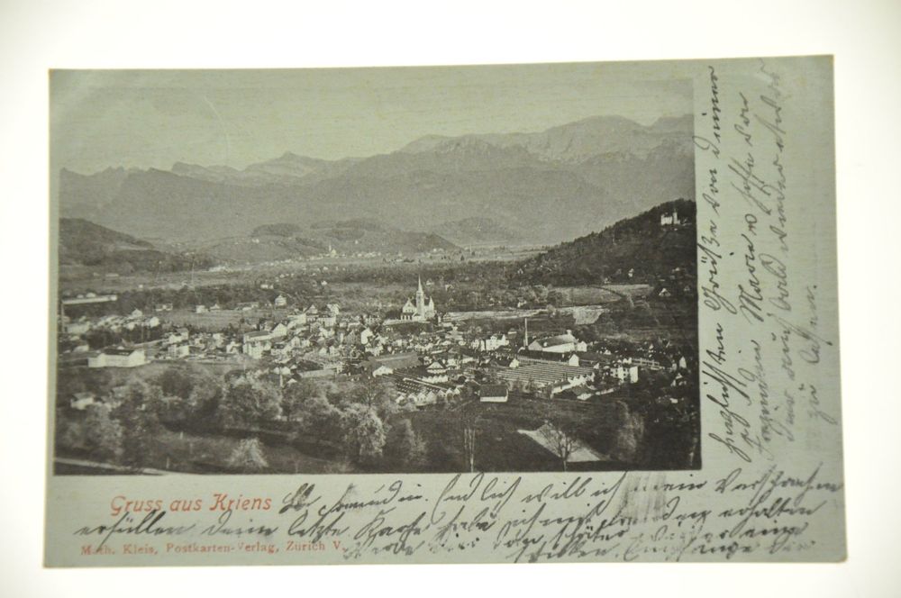 Ansichtskarte Gruss aus Kriens 1902 (Gebraucht) in Wettingen für CHF 7 – mit Lieferung auf ...