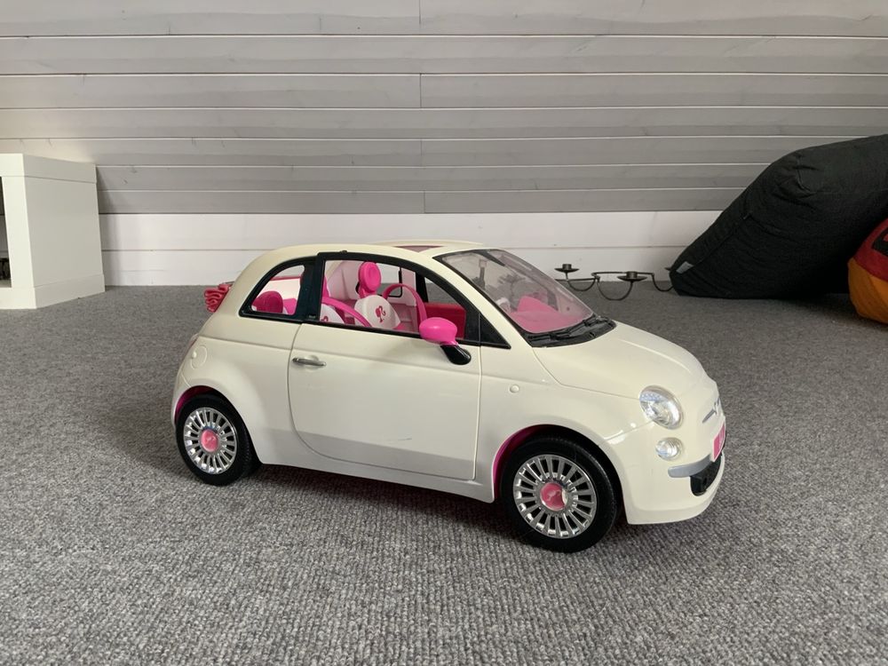 Barbie Fiat 500 Cabrio weiss-pink guter Zustand | Kaufen auf Ricardo