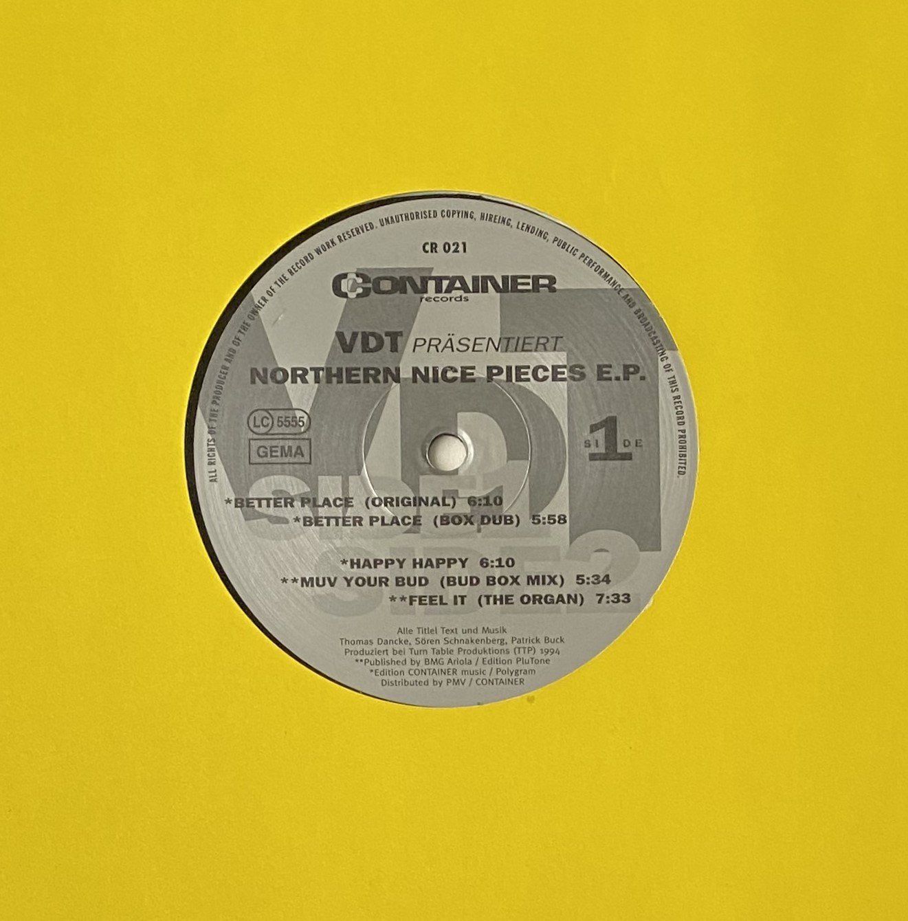 VDT, Northern Nice Pieces E.P. (House, Prog. House) RARE!!! (Gebraucht ...