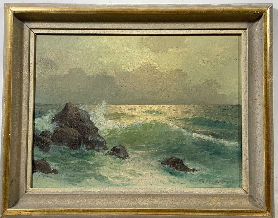 Interessante Küsten Szene Gemälde unleserlich Signiert (Gebraucht) in Root für CHF 35 – mit ...