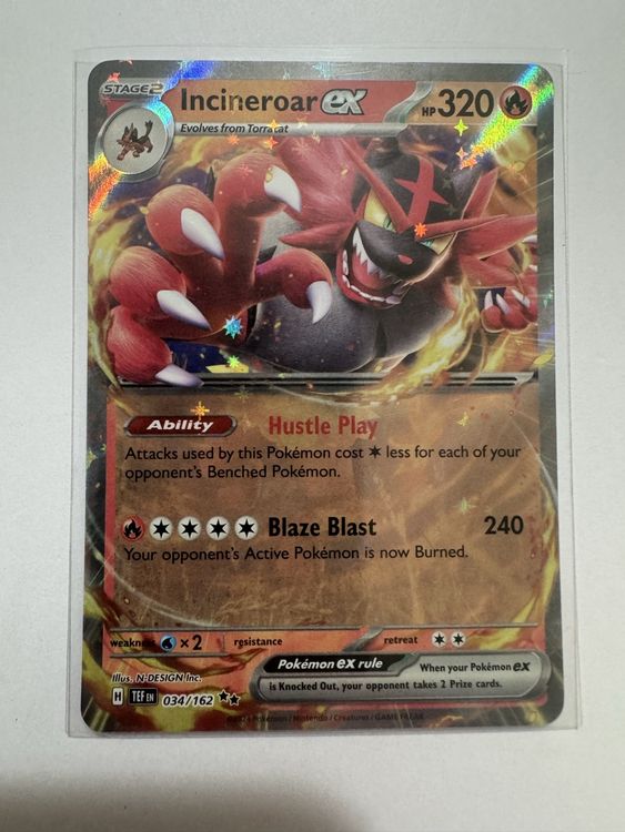 Incineroar ex #034 TEF EN (Gebraucht) in Savigny für CHF 1 – mit Lieferung auf Ricardo kaufen