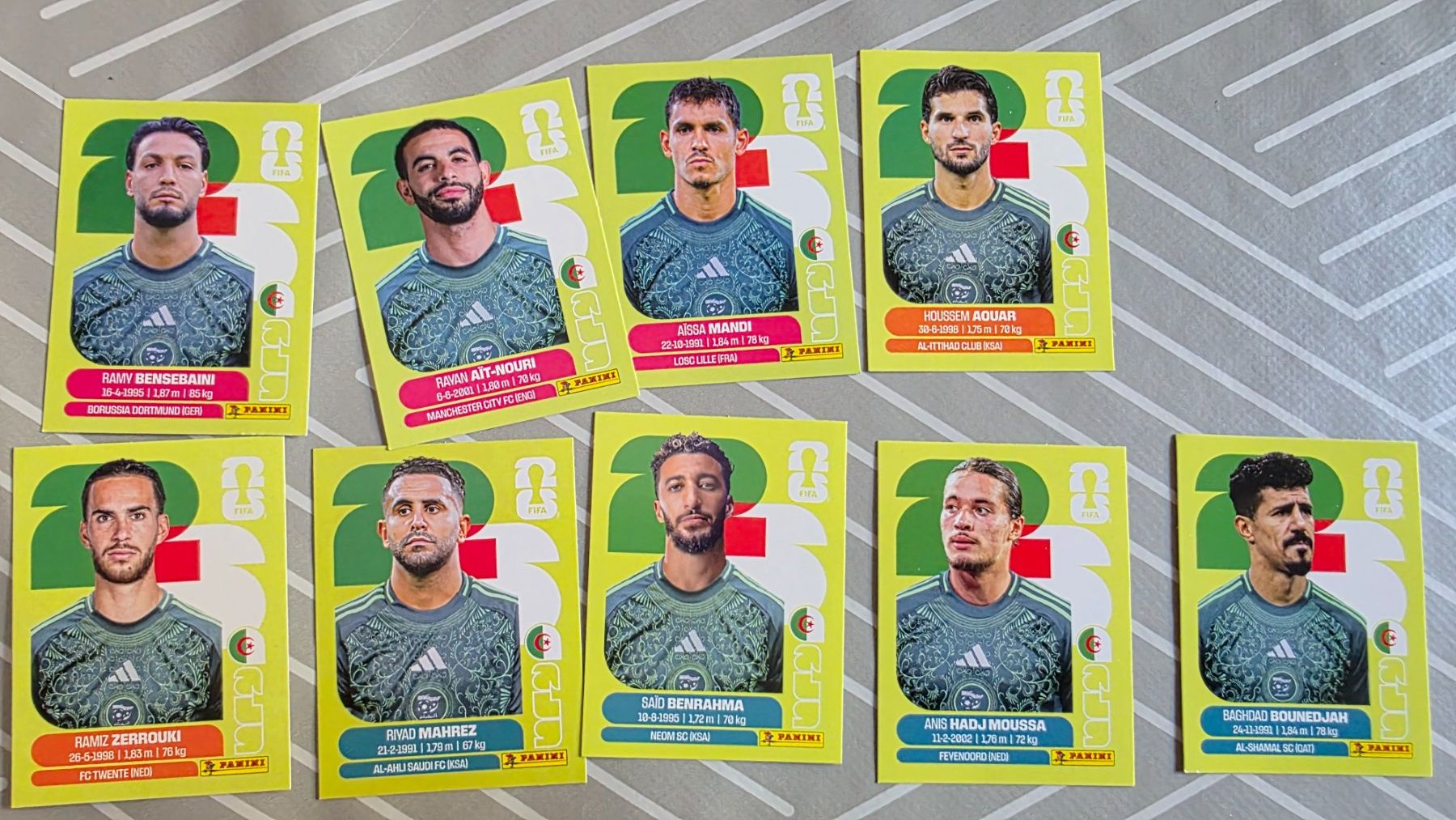 Panini 2026 WM USA ALG Algerien 9 Stk. (Preis pro Stück!!!) (Neu ...