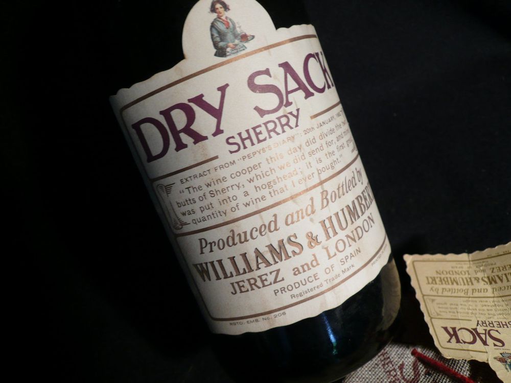 Original "DRY SACK SHERRY"! Jahrgang 1980! (Neu (gemäss Beschreibung ...