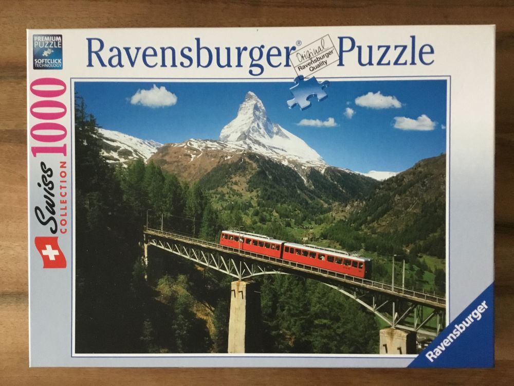Ravensburger Puzzle 1000, Gornergrat Bahn mit Matterhorn | Kaufen auf Ricardo