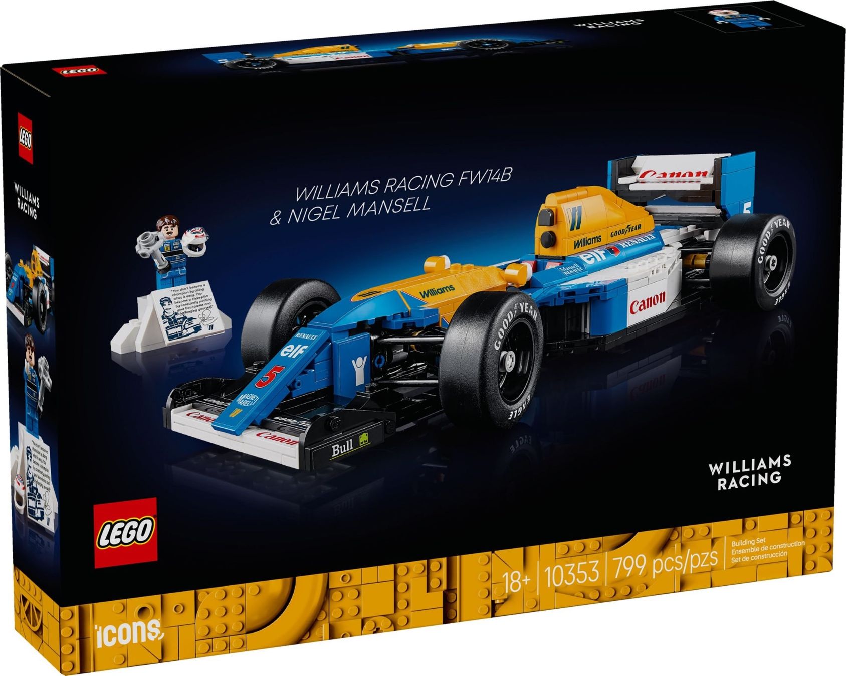 💥LEGO Icons 10353 Williams Racing FW14B NEU (Neu und originalverpackt ...