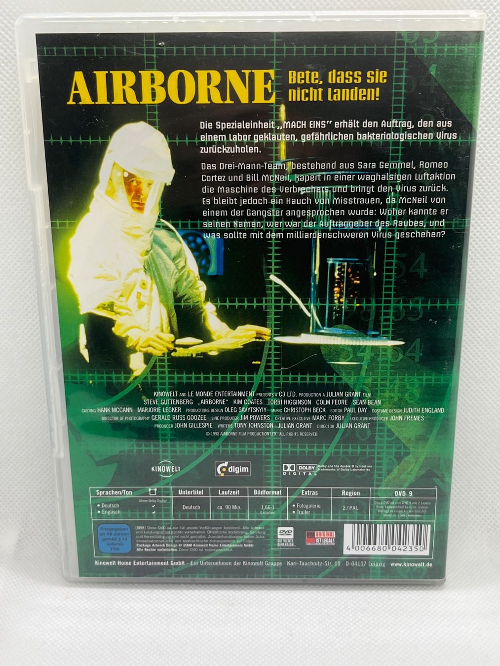 Airborne DVD mit Steve Guttenberg, Kim Coates, Sean Bean (Gebraucht) in ...