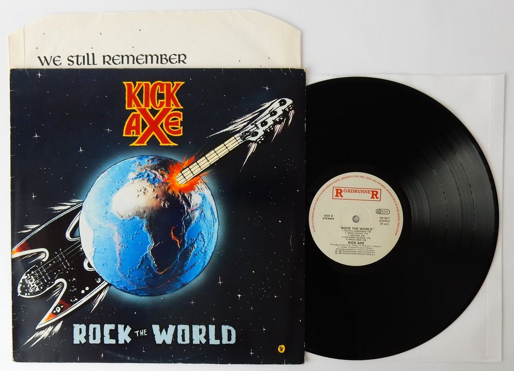 Vinyl/ LP Album « Kick Axe - Rock the World » 1987 | Acheter sur Ricardo