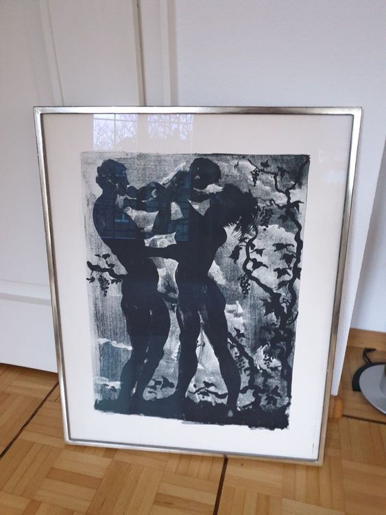 Hans Erni Litographie MAN FRAU UND KIND mit Rahmen signiert (Gebraucht) in Bottmingen für CHF ...