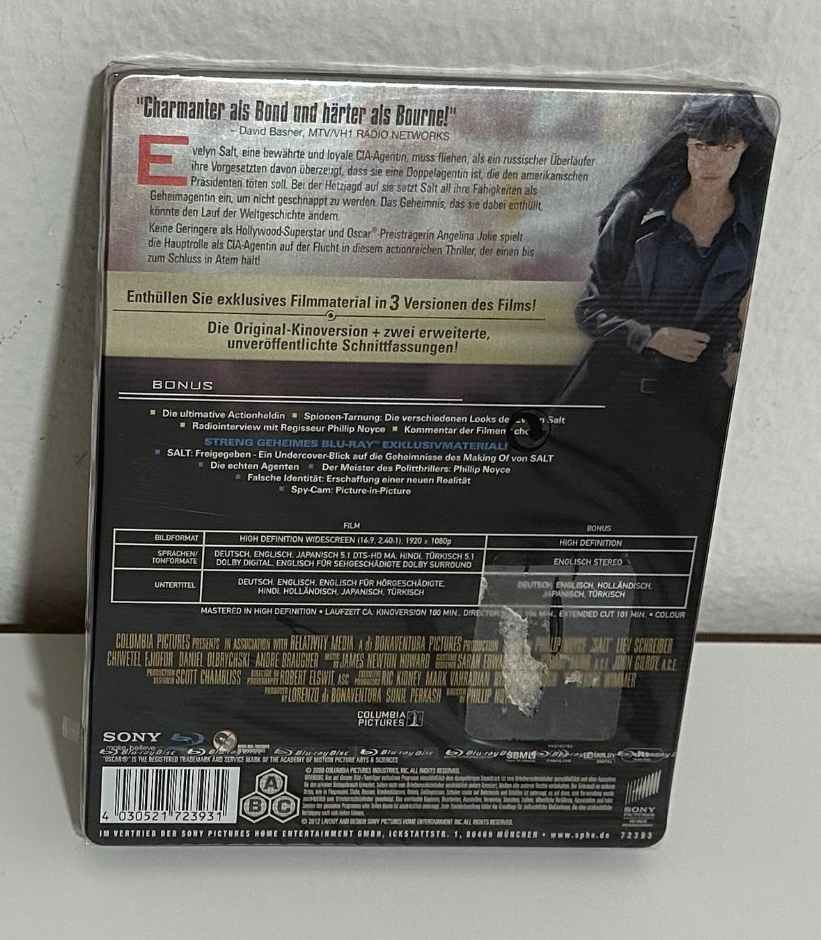 Salt Blu-ray – Angelina Jolie – Neu OVP (Neu und originalverpackt) in ...