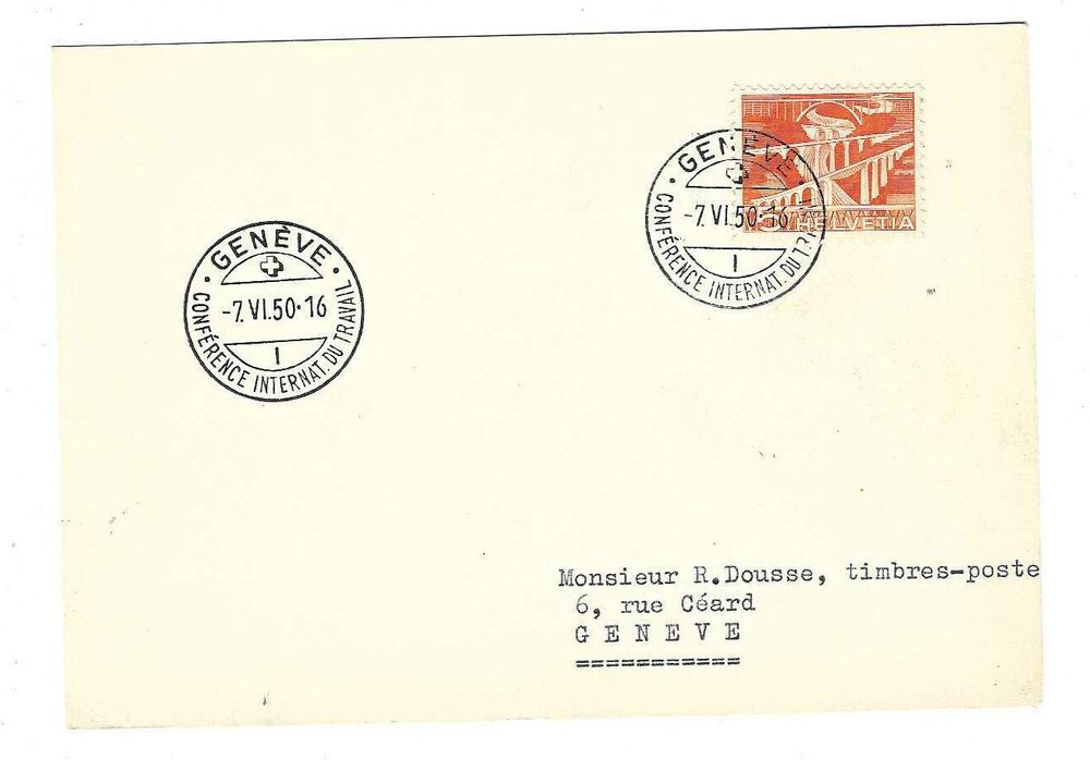 Conférence du Travail Genève 1950 9f (D'occasion) à Aarau pour CHF 1.2 ...