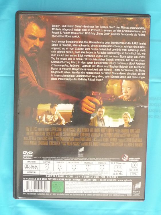 Jesse Stone: Night Passage (DVD) Tom Selleck (Gebraucht) in Aarau für ...