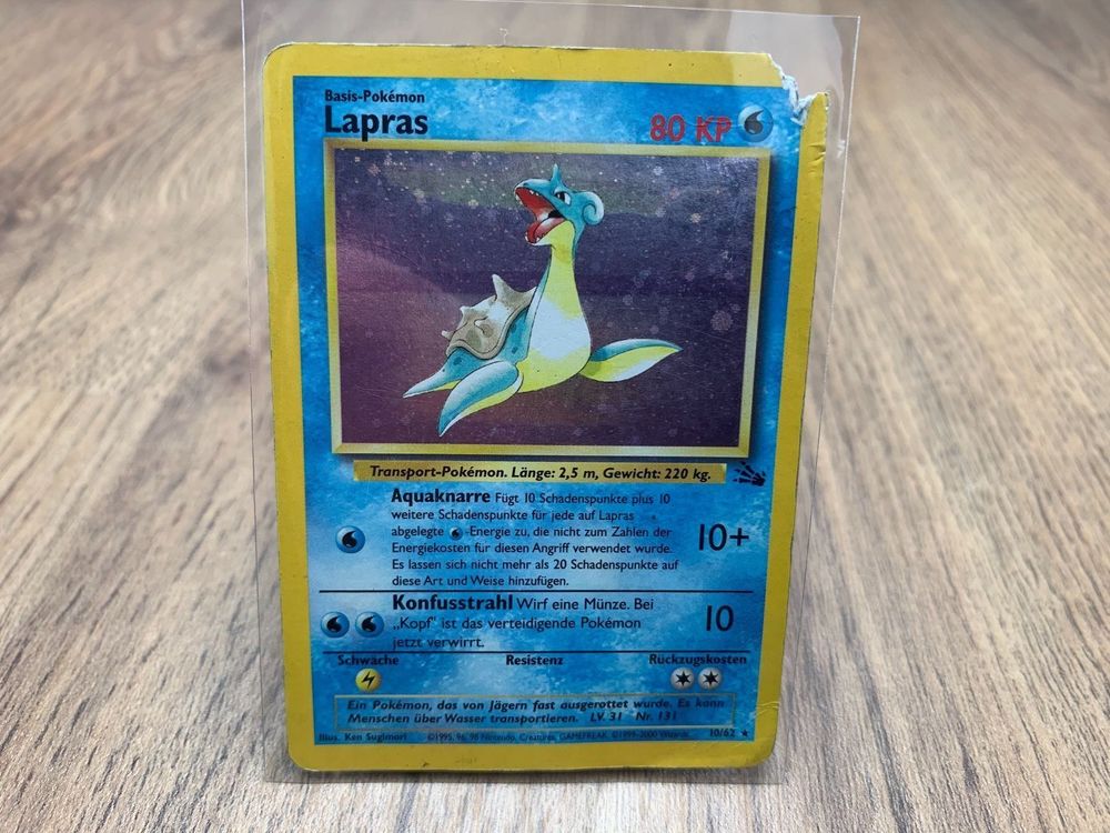 Pokemon Fossil set Lapras Holo 10/62 (Gebraucht) in Hallau für CHF 5 ...