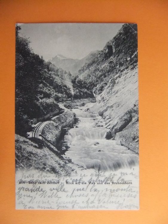 Bahnlinie der Visp Zermatt Bahn in den Kipfen (Gebraucht) in St. Niklaus VS für CHF 5 – mit ...