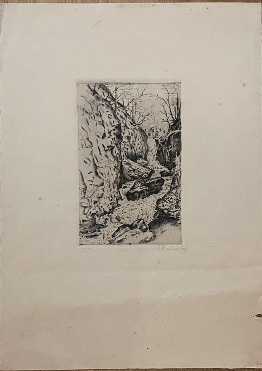 Gregor Rabinovitch (1884-1958) Radierung Handsig (Gebraucht) in Root ...