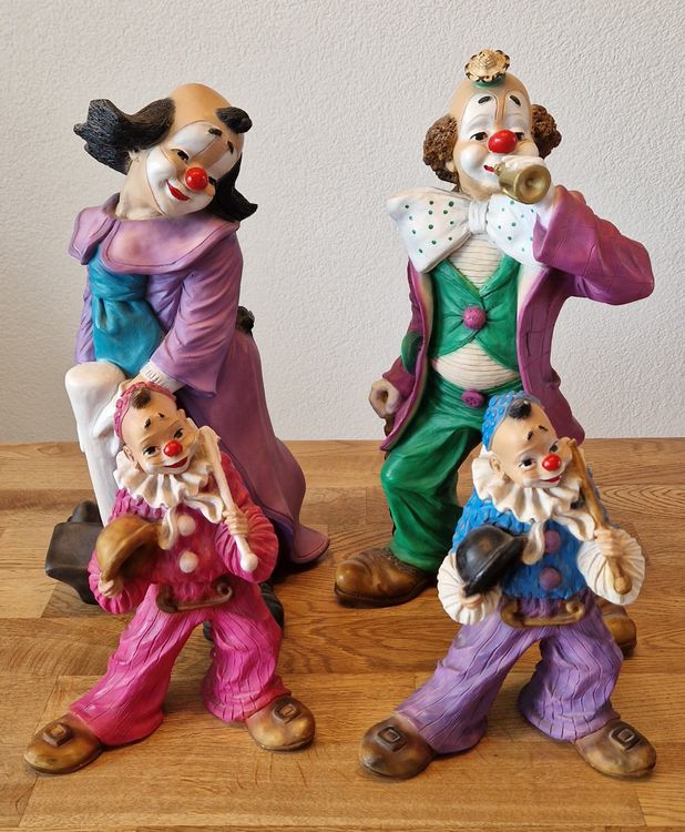 RARITÄT! 4x L. Toni Clown Figuren - 1980er Made in Italy (Gebraucht) in ...