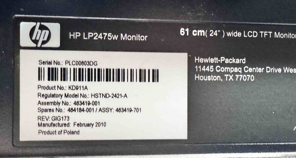 HP LP2475w Monitor 24" (61 cm) | Kaufen auf Ricardo