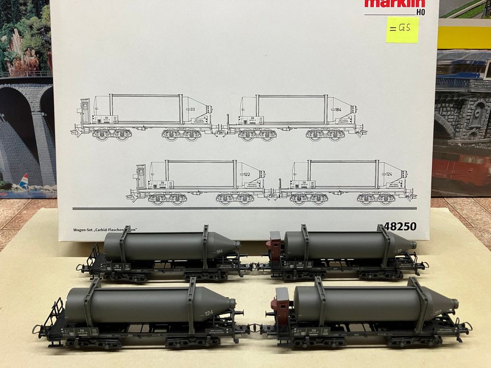 Märklin 48250 Set Carbid-Flaschenwg. SKW/Trostberg,DB, H0 GS (Gebraucht ...