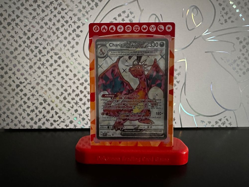 Charizard Promo 056 inkl. Magnetholder Pokémon 151 (MEW) (Neu (gemäss ...