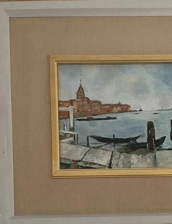 Südländische Gemälde am Strand | Kaufen auf Ricardo