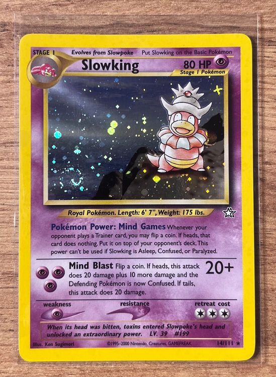 Slowking HOLO SWIRL 14/111 Pokemon Neo Genesis WOTC (Gebraucht) in ...