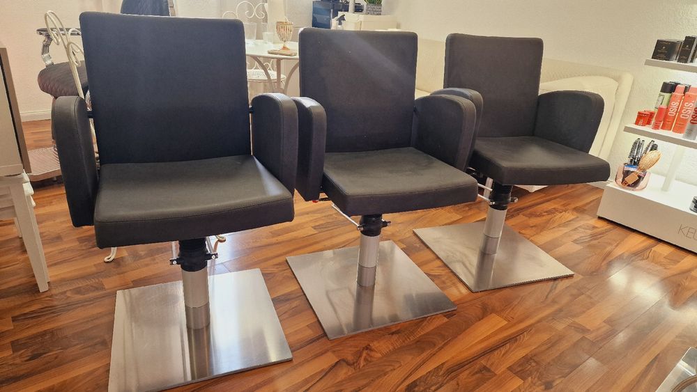 3× Moderne GREINER Coiffeur Friseurstühle, höhenverstell | Kaufen auf ...