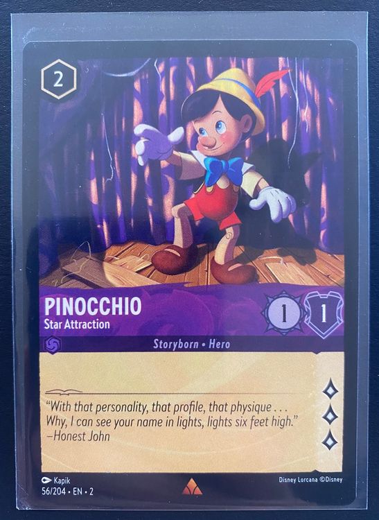 Lorcana PINOCCHIO 56/204 EN-2 Rare (Usato) a Lugano per CHF 1 – con ...