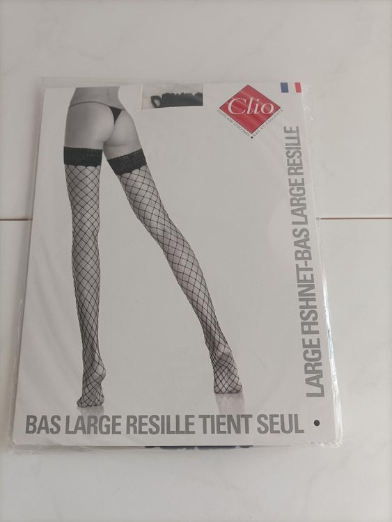 Bas large résille Clio Sexy Chic 668 Taille 3/4 noir | Kaufen auf Ricardo