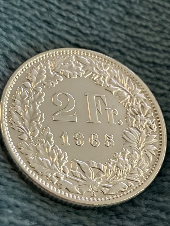 2 Franken 1965 stgl (Neu (gemäss Beschreibung)) in Rikon im Tösstal für CHF 5 – mit Lieferung ...