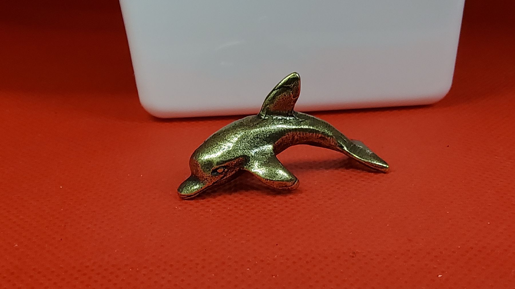 Goldener Delfin, Vintage Deko Figur, Sammlerstück 🐬 (Neu (gemäss ...