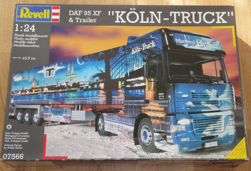 Revell DAF 95 XF & Trailer KÖLN-TRUCK 1:24 (Neu (gemäss Beschreibung ...