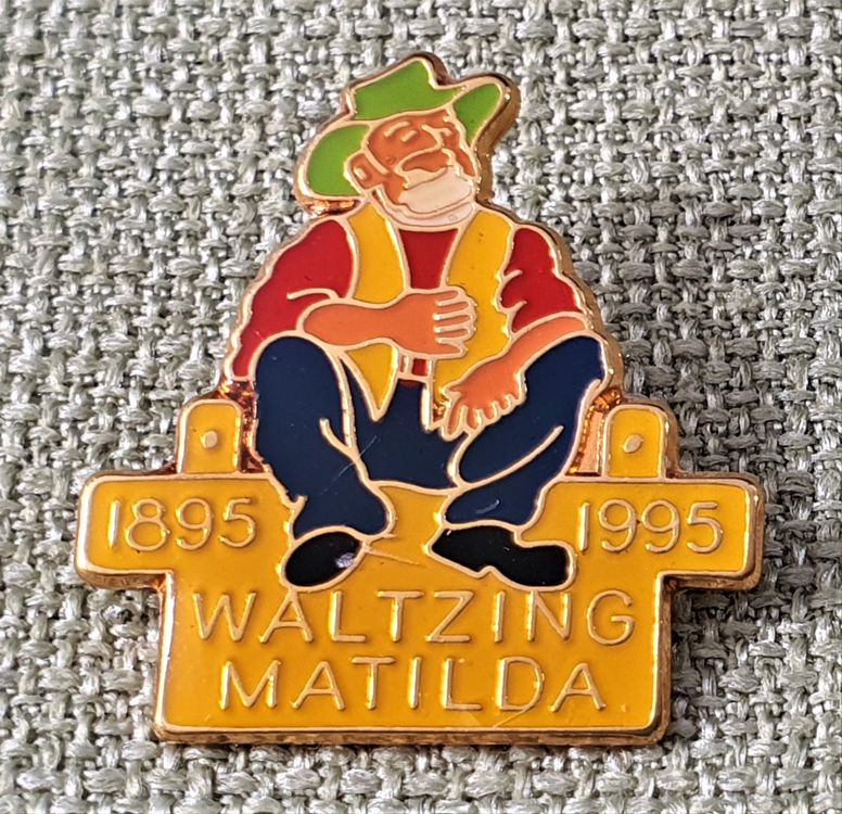 O388 - Pin Alter Cowboy Waltzing Matilda 1895 - 1995 (Gebraucht) in ...