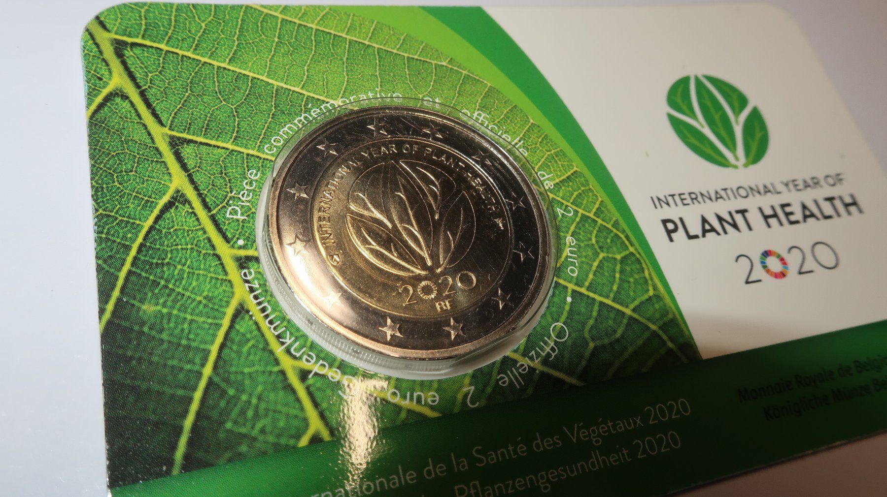 2 Euros 2020 pièce commémorative Belgique Plant Healt (D'occasion) à ...