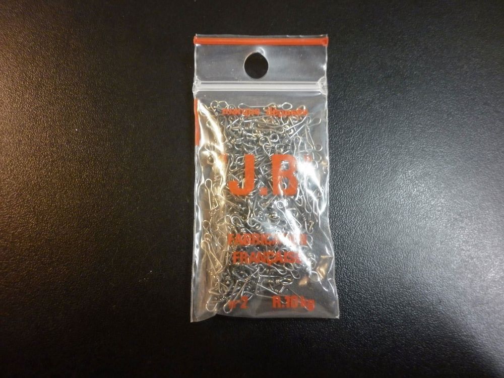 100 émerillons JB n° 2 Agrafenwirbel (Neu und originalverpackt) in ...