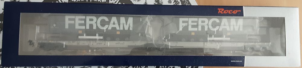 Roco 76435 Taschenwagen mit Fercam Auflieger (Gebraucht) in Mellingen ...