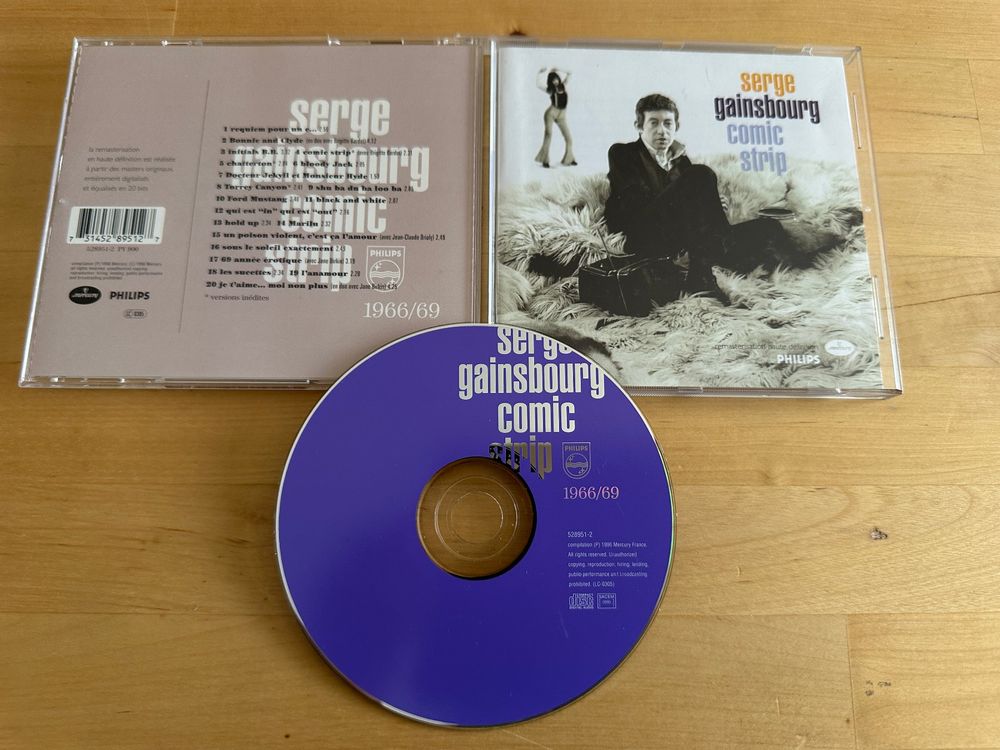 SERGE GAINSBOURG tolle Comic strip CD Kult Top Hit France | Kaufen auf Ricardo